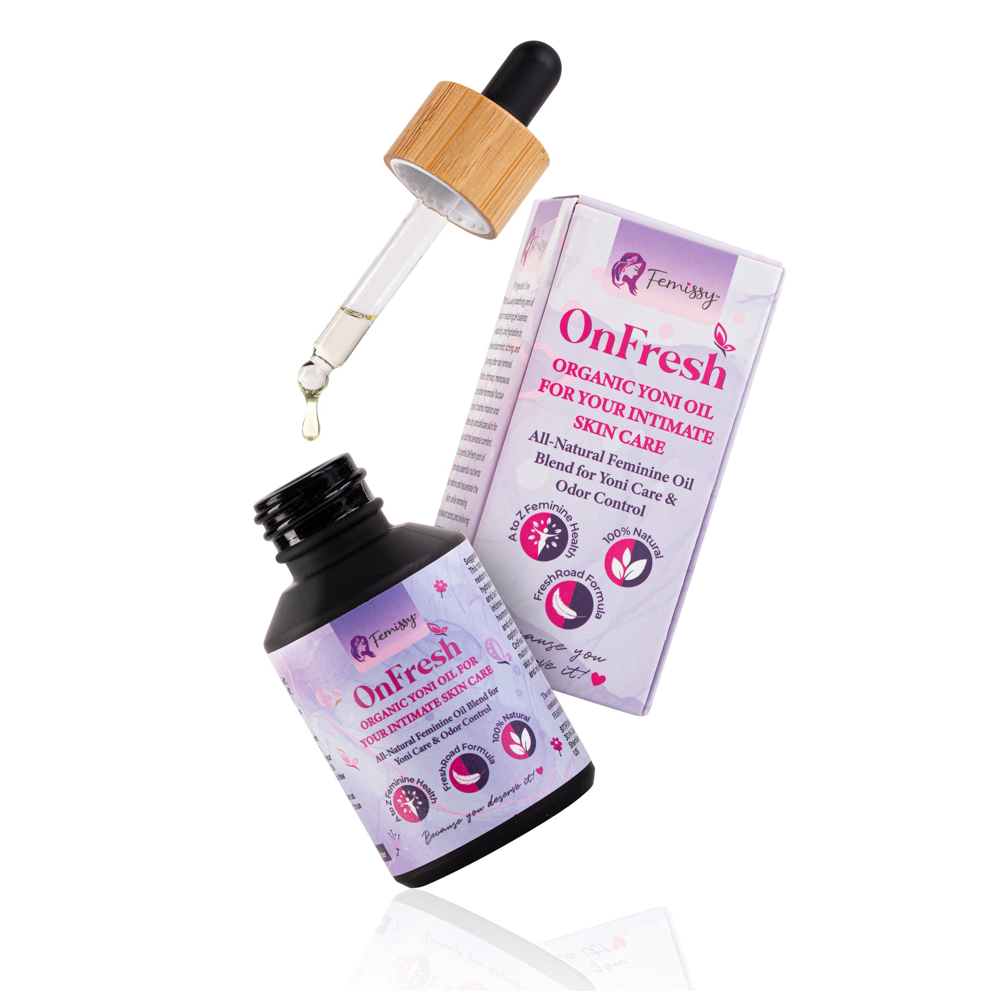 OnFresh Organic Yoni Oil - Natural Vaginal Odor Relief