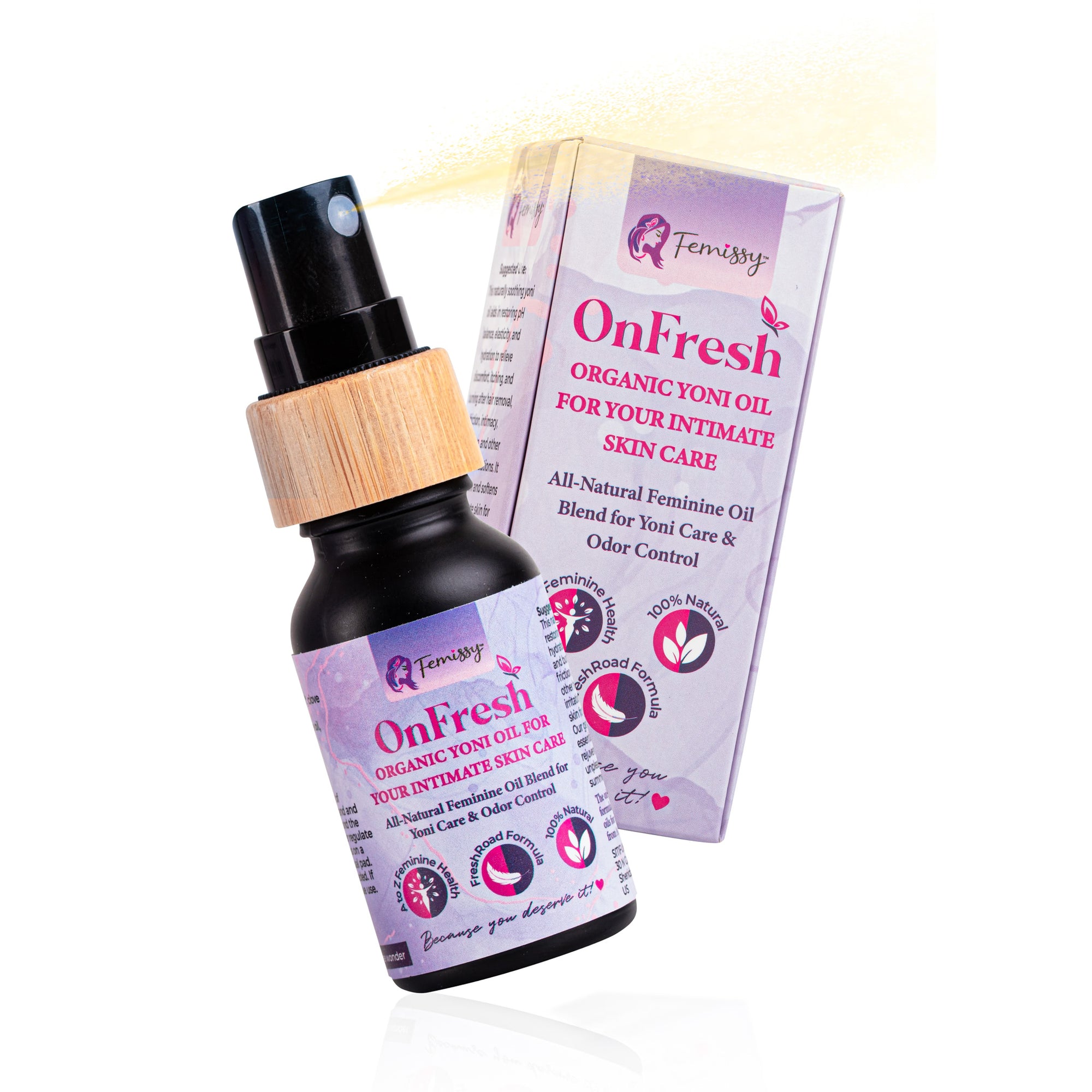OnFresh Organic Yoni Oil - Natural Vaginal Odor Relief